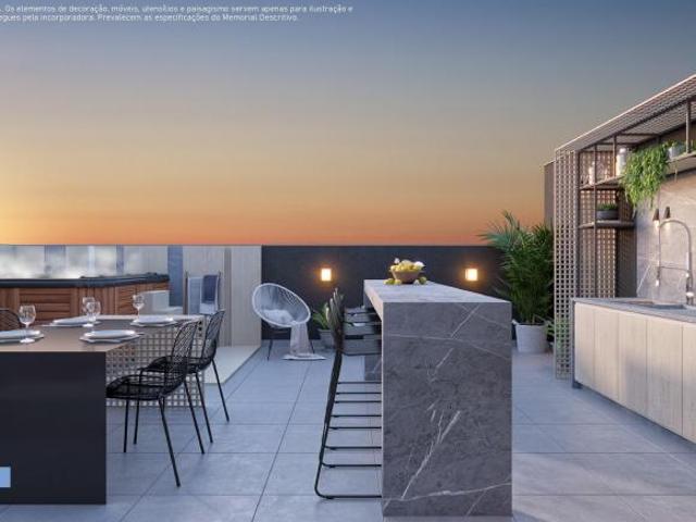 COBERTURA DUPLEX PRÓXIMO AO MADALOSSO EM SANTA FELICIDADE COM 3 QUARTOS