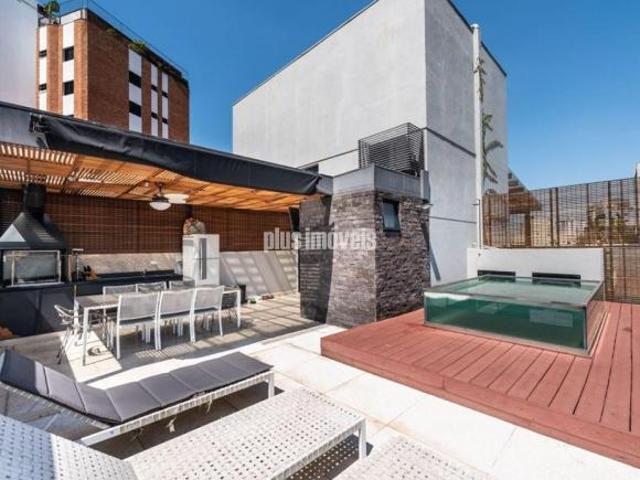 Cobertura duplex próximo ao Portal de Morumbi, 140m² suíte, 3 gar lazer com piscina e churrasqueira