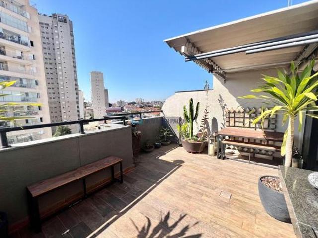 Cobertura Duplex reformada de 108,70m², terraço Gourmet Enorme ! Ao lado Shopping Plaza Sul