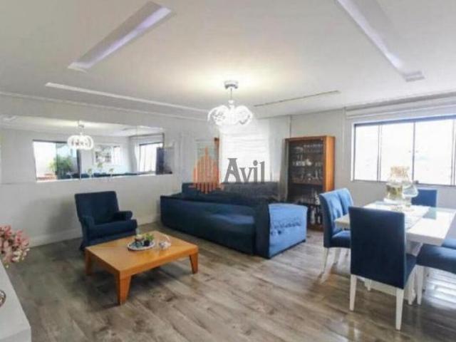 Cobertura Duplex Residencial 163m² com 3 quartos, 1 suite e 3 vagas à Venda no Jd. Anália Franco