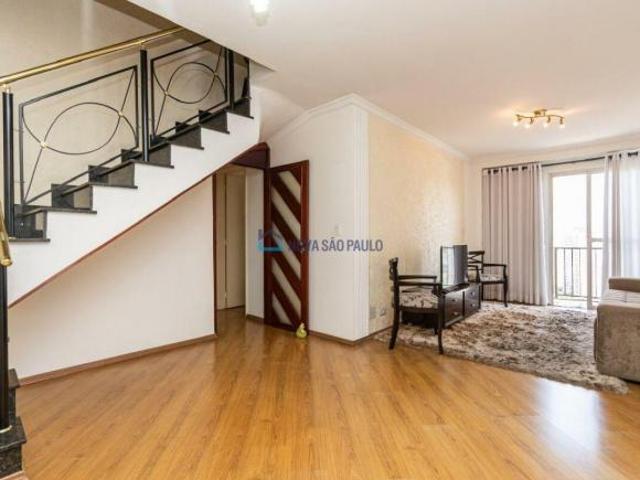 Cobertura duplex Vila Gumercindo. 4 quartos, 3 vagas. 800 metros do metrô Alto d