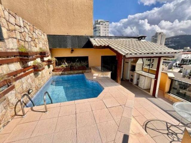 Cobertura Duplex vista mar à venda no Guarujá Região Aquário Enseada Guarujá/SP