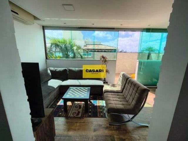 Cobertura duplex 140 m² com 3 dormitórios e espaço gourmet no bairro Paulicéia em São Bernardo do Ca