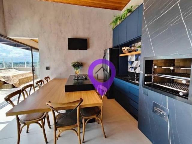 Cobertura Duplex 160m² no Residencial Santa Rita 4 dormitórios 1 suíte + 4 vagas Área gourmet c