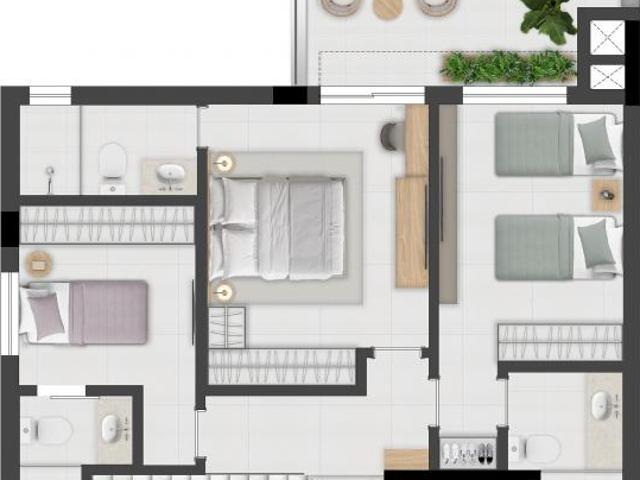 COBERTURA DUPLEX 170,98 m² – 3 SUÍTES – ZENIT ÁGUA VERDE