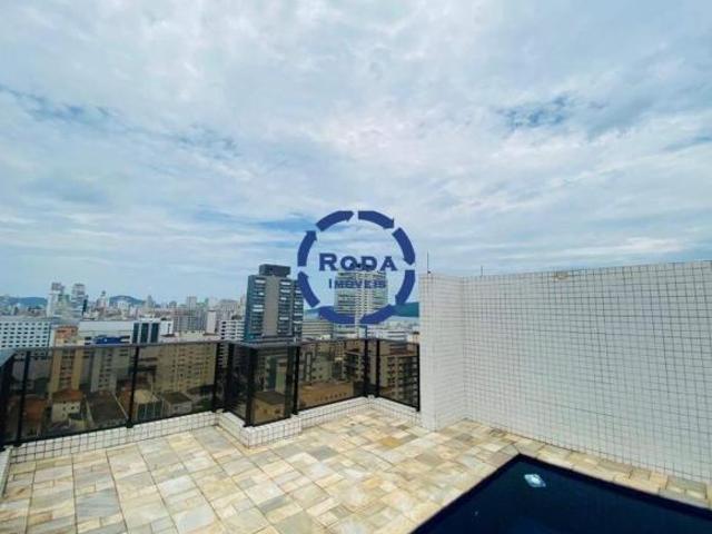 Cobertura Duplex 1 quadra e meia da Praia, com piscina e área de lazer no prédio para conforto de to