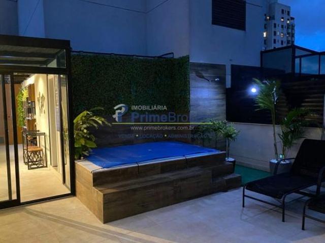 Cobertura Duplex 240m² em Perdizes: 3 Quartos, Mobiliada, Piscina Privativa e 3 Vagas