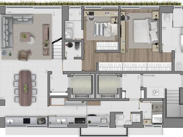 Cobertura Duplex 303m Bellis Vila Nova Conceição