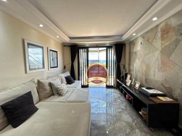 Cobertura duplex 3 dormitórios com piscina privativa e vista mar na Aviação, Praia Grande SP