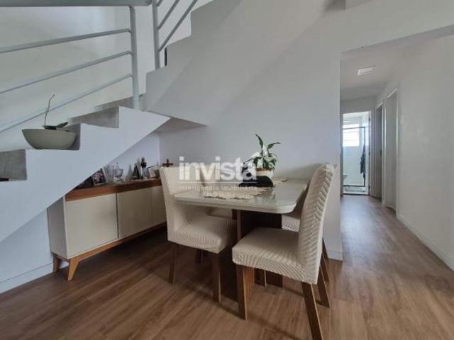 Cobertura Duplex 3 Quartos com Vista Mar e Lagoa em Santos Morro Nova Cintra
