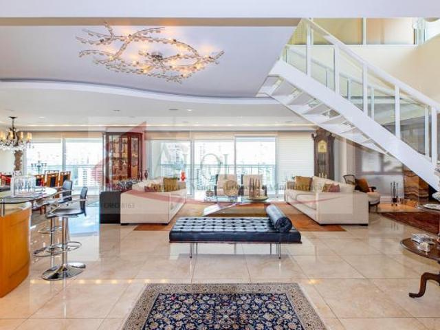 COBERTURA DUPLEX, 847m² UTEIS AMPLA ENSOLARADA E VISTA PANORÂMICA LAZER COMPLETO 6 VAGAS A VERDADEIR