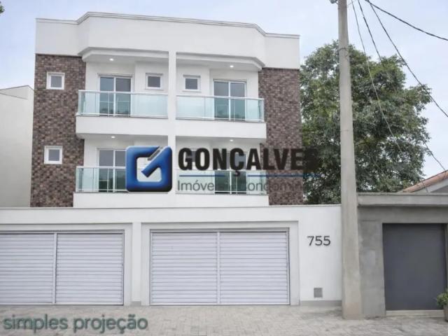 Cobertura em construção em Santo André