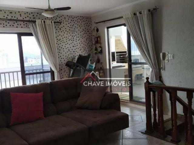 Cobertura em Aparecida, Santos/SP de 320m² 4 quartos à venda por R$ 1.650.000,00
