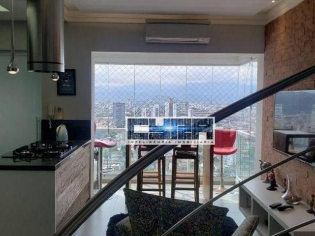 Cobertura em Boqueirão, Santos/SP de 93m² 1 quartos à venda por R$ 1.290.000,00
