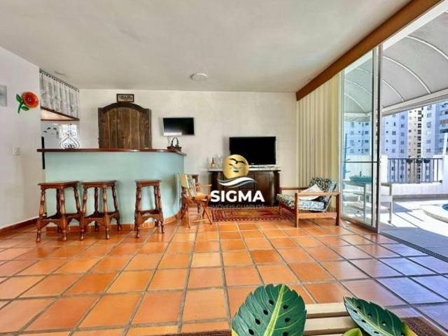 Cobertura em Barra Funda, Guarujá/SP de 176m² 3 quartos à venda por R$ 689.000,00