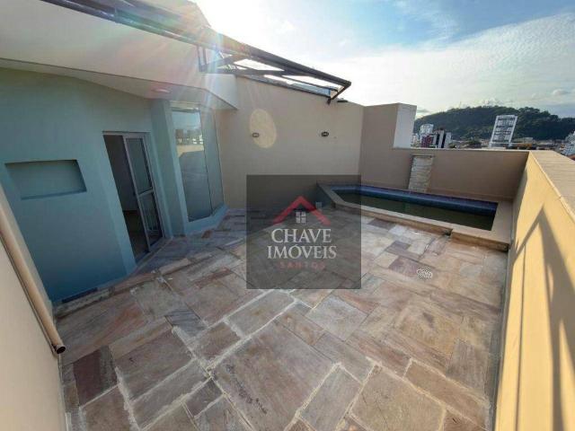 Cobertura em Gonzaga, Santos/SP de 243m² 3 quartos à venda por R$ 679.900,00