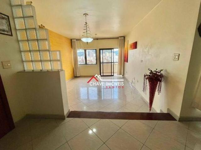 Cobertura em Gonzaga, Santos/SP de 332m² 4 quartos à venda por R$ 2.300.000,00