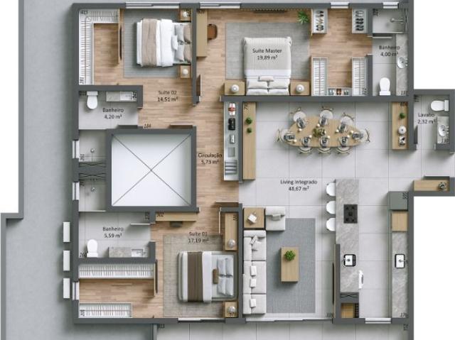 Cobertura em João Paulo, Florianópolis/SC de 175m² 3 quartos à venda por R$ 3.424.900,00