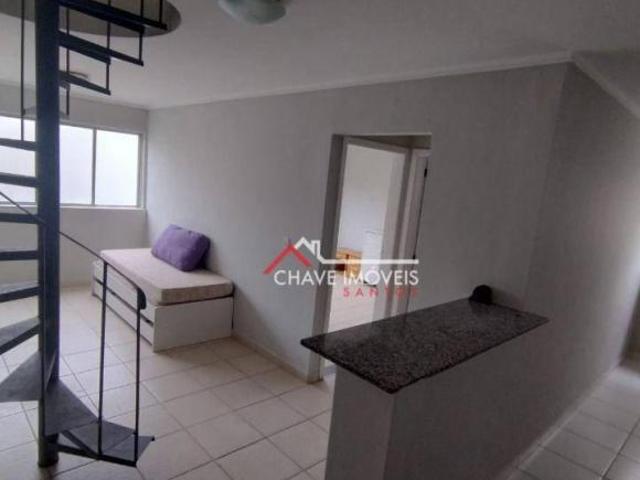 Cobertura em José Menino, Santos/SP de 108m² 1 quartos à venda por R$ 480.000,00 ou para locação R$