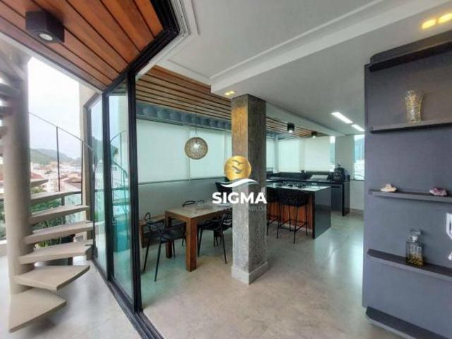 Cobertura em Jardim Três Marias, Guarujá/SP de 345m² 3 quartos à venda por R$ 1.550.000,00