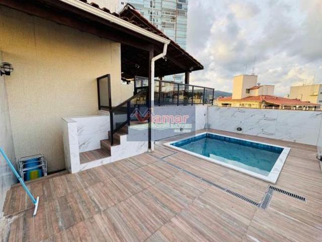 Cobertura em Loteamento João Batista Julião, Guarujá/SP de 200m² 2 quartos à venda por R$ 550.000,00
