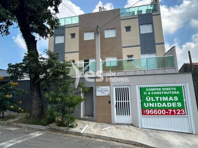 Cobertura em Santo André, Jardim Alvorada com 2 dormitórios sendo 1 suíte Opor