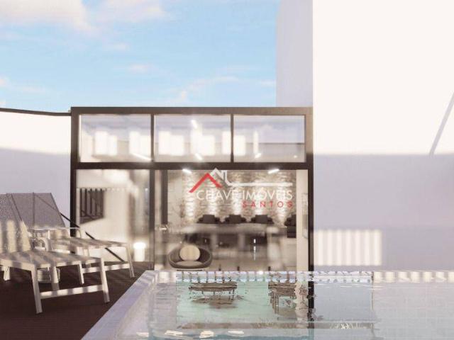 Cobertura em Ponta da Praia, Santos/SP de 370m² 4 quartos à venda por R$ 4.289.000,00
