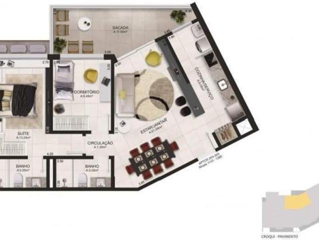 Cobertura em, Torres/RS de 151m² 3 quartos à venda por R$ 7.743.020,00