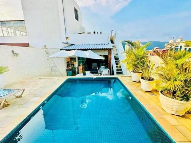 Cobertura High End Mobiliada com Piscina Privativa | Enseada Guarujá | Produto Raro