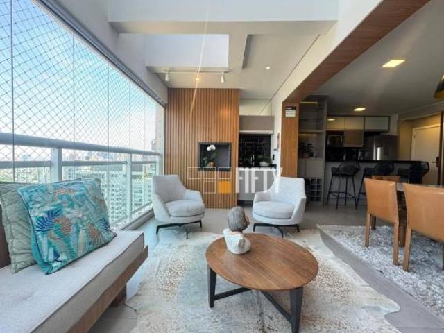 Cobertura mobiliada a venda no Brooklin com 125m 2 suites 2 vagas de garagem com lazer completo !