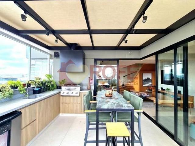 Cobertura mobiliada com 3 dormitórios à venda, 230 m² por R$ 4.700.000,00 Brooklin São Paulo/SP
