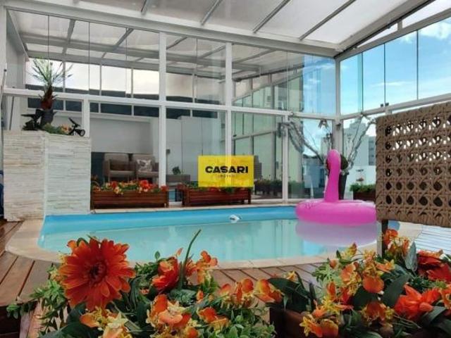 Cobertura Mobiliada com Piscina Aquecida e 2 Vagas em SBC – Próxima ao Golden Square