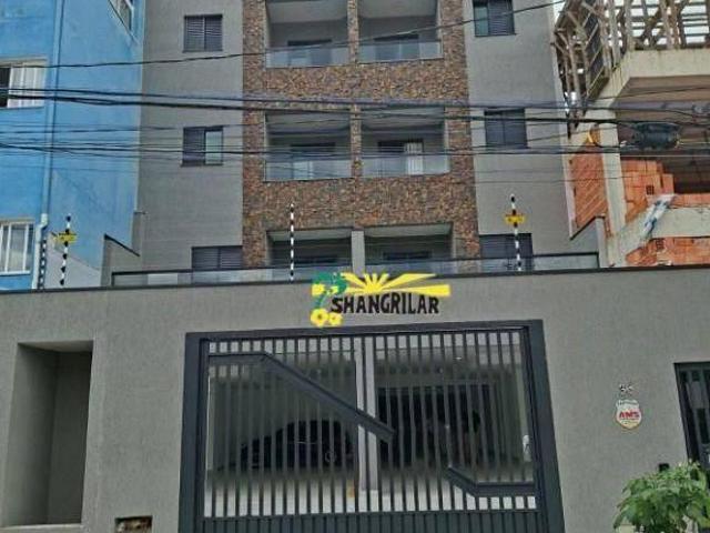 Cobertura Nova com 2 dormitórios à venda, 63 m² por R$ 380.000 Vila Tibiriçá Santo André/SP