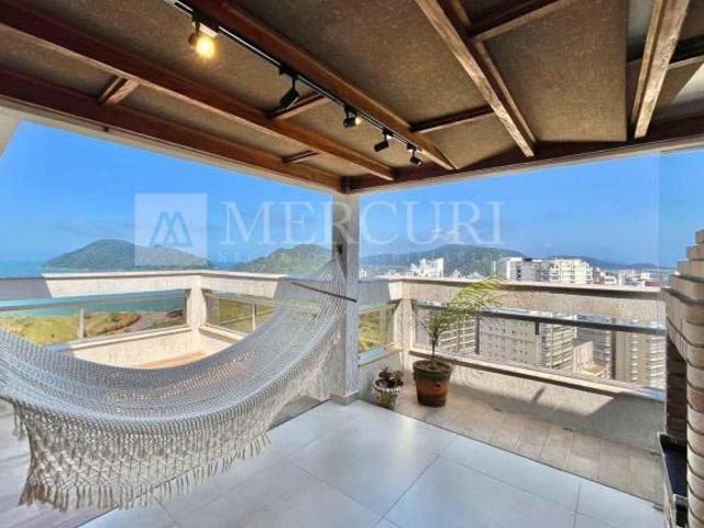 Cobertura no Guarujá, Astúrias, 2 Quartos, Sendo 1 Suíte, Sacada com Vista para a Praia e Churrasque