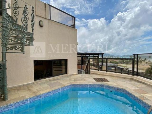 Cobertura no Guarujá, Enseada, Duplex, 3 Quartos, Sendo 1 Suíte, Varanda com Vista Mar e Churrasquei