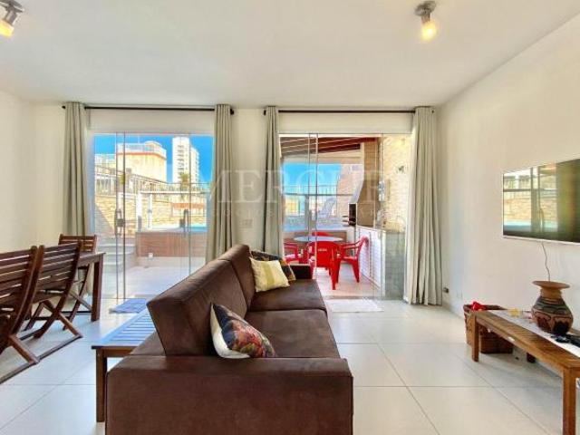 Cobertura no Guarujá, Enseada, 3 Quartos, Duplex, Sala para 2 Ambientes, Sacada, Churrasqueira e Pis