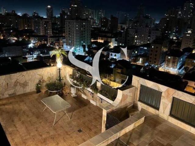 Cobertura na Ponta da Praia, 361m², Piscina Privativa, 4 Dormitórios, 2 Vagas | Vista Livre