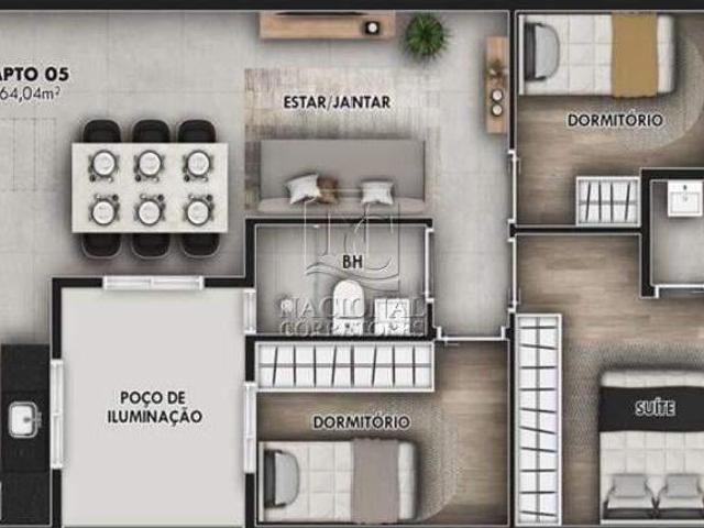 Cobertura Sem Condomínio à venda, 2 quartos, 1 suíte, 1 vaga, Jardim Bela Vista Santo André/SP