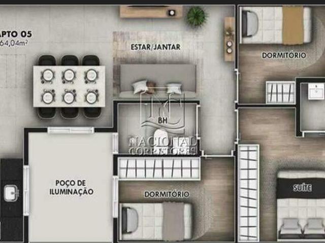 Cobertura Sem Condomínio à venda, 2 quartos, 1 suíte, 1 vaga, Jardim Bela Vista Santo André/SP