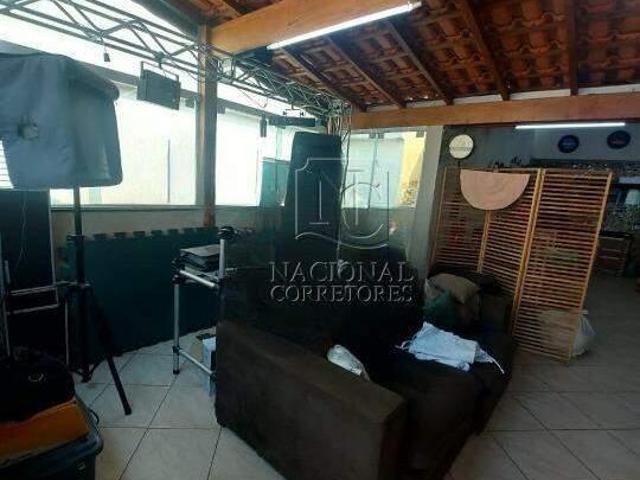 Cobertura Sem Condomínio à venda, 3 quartos, 1 suíte, 2 vagas, Jardim Santo Antônio Santo André/SP