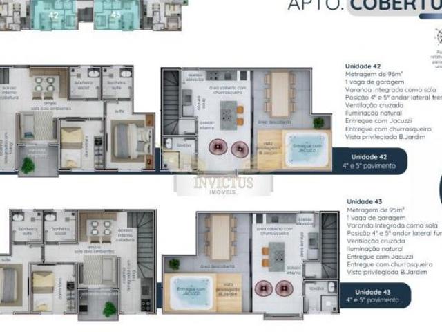 Cobertura sem Condomínio na Planta para Comprar, 96m² Campestre, Santo André/SP