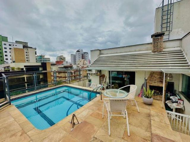 Cobertura Padrão 353mº, com piscina, na Enseada Guarujá