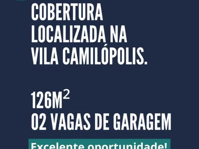 COBERTURA para VENDA com 135m² no bairro Vila Camilópolis com 3 quartos e 2 vagas. Santo André, SP