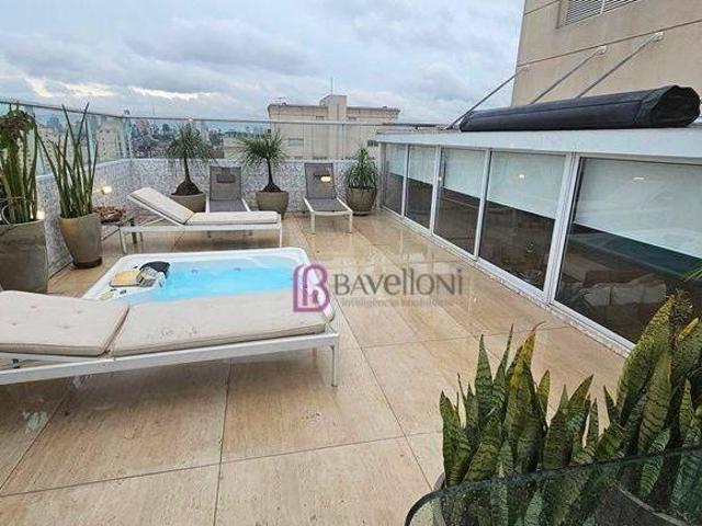 Cobertura para venda em Vila Romana de 320.00m² com 5 Quartos, 3 Suites e 4 Garagens