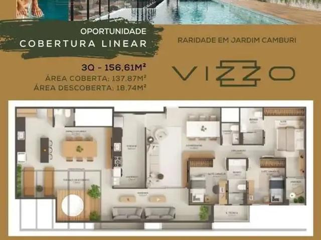Cobertura para Venda em Vitória/ES Jardim Camburi 3 Quartos