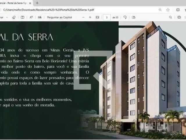 Cobertura para Venda em Belo Horizonte/MG Serra 3 Quartos