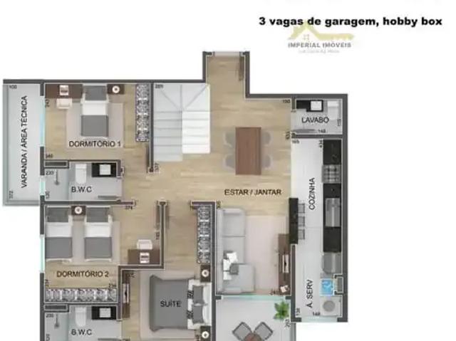 Cobertura para Venda em Caraguatatuba/SP Massaguaçu 4 Quartos