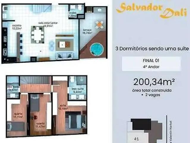 Cobertura para Venda em Curitiba/PR Campina do Siqueira 3 Quartos