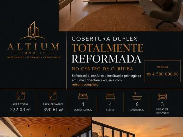 Cobertura para Venda em Curitiba/PR Rebouças 4 Quartos