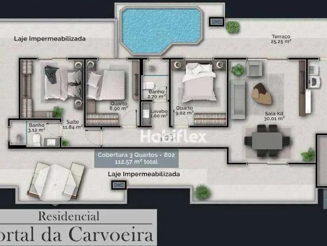Cobertura para Venda em Florianópolis/SC Carvoeira 3 Quartos